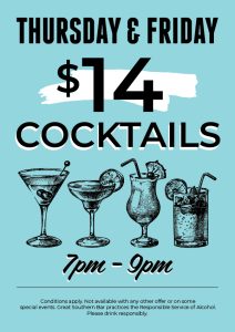 Daily Drink, Food Special Offers | Great Southern Bar